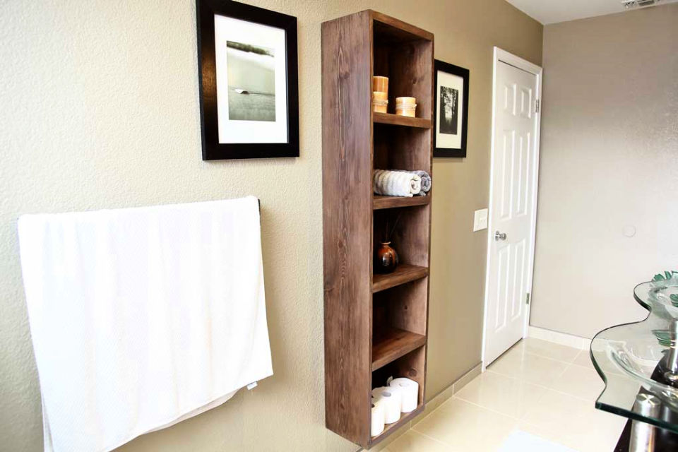40 DIY Bathroom Shelf Ideas To Organize and Decor Bath Space