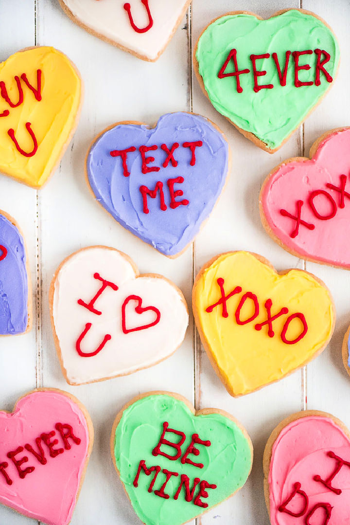 15 Easy Conversation Heart Cookies Recipes - The Beauty Dojo