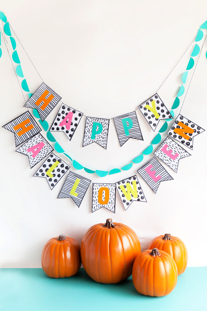 20 Free Happy Halloween Banner Printable - The Beauty Dojo