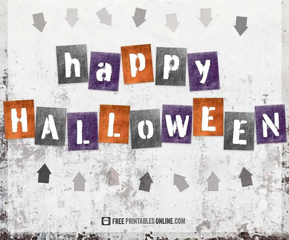 20 Free Happy Halloween Banner Printable - The Beauty Dojo