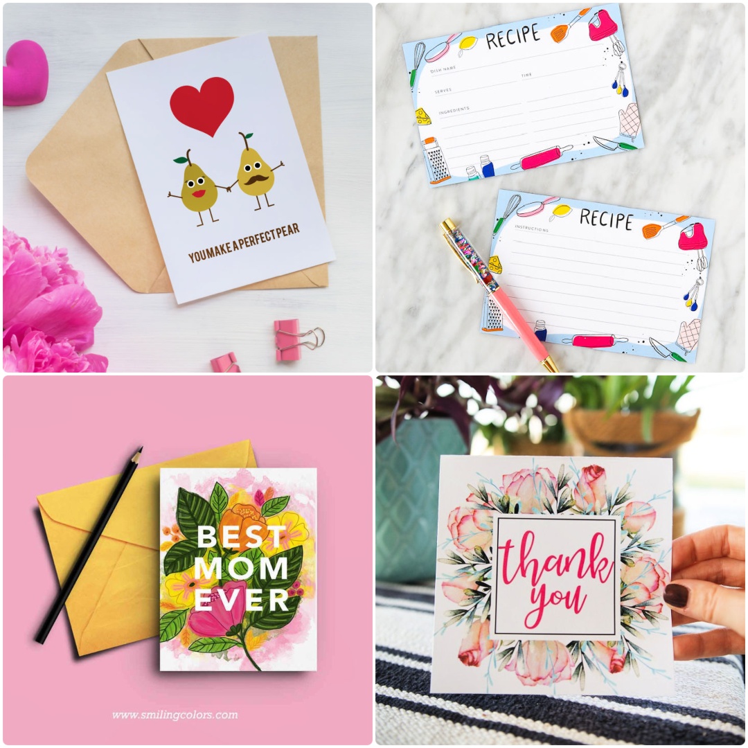 20 Free Printable Cards, Sentiments & Greeting Cards